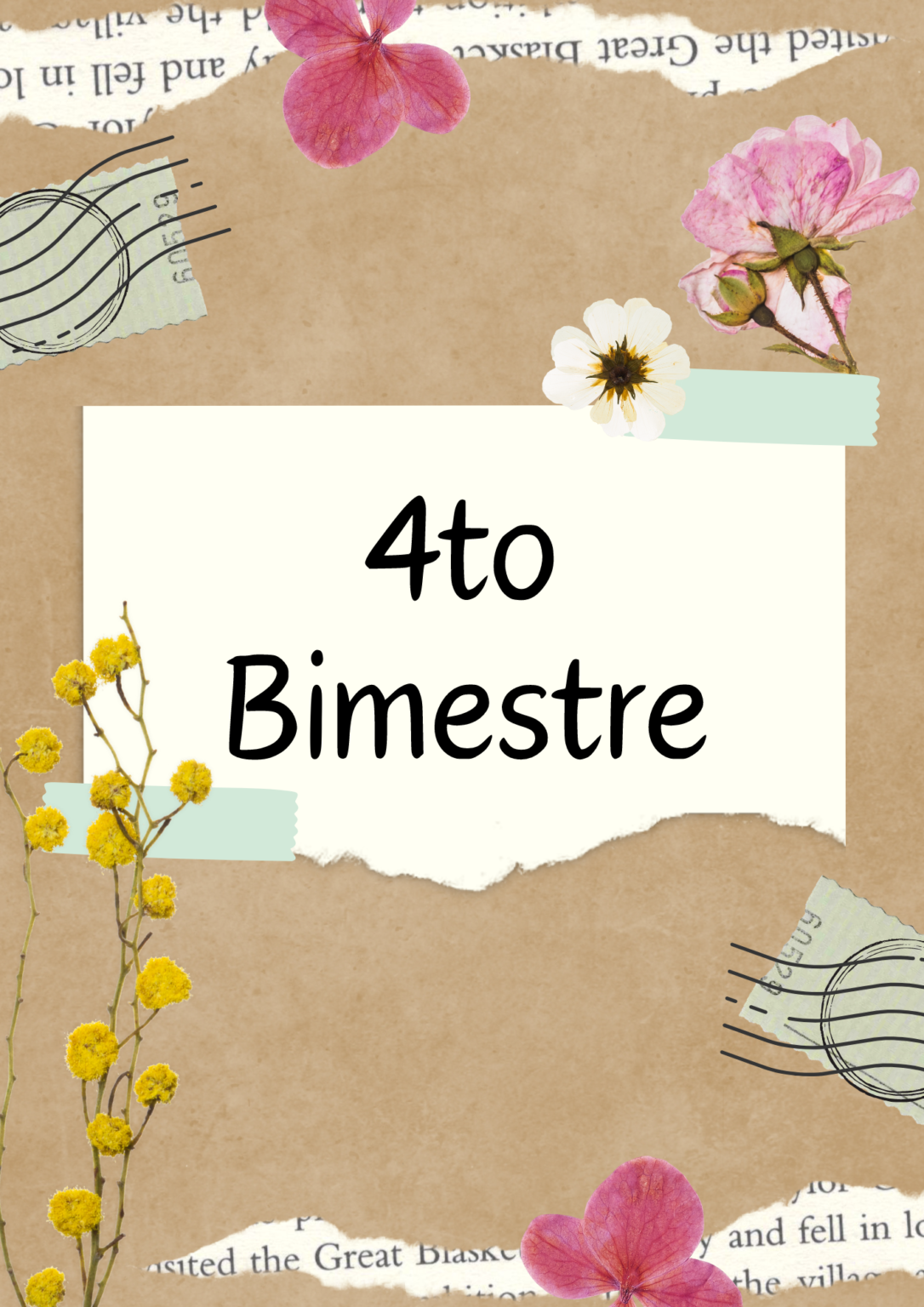 Portadas de 4to Bimestre 【2025